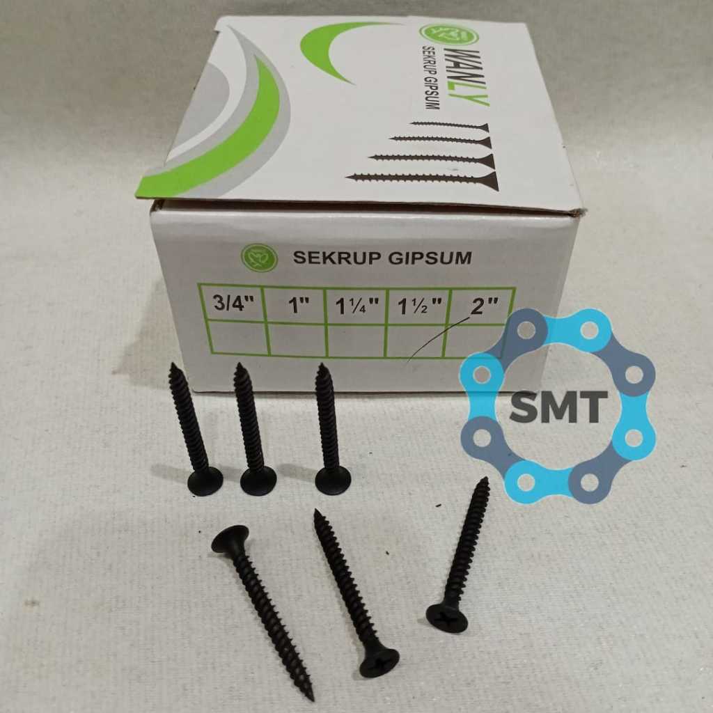 Jual Sekrup Gipsum Skrup Gypsum Kayu Murah 1 1/2” 1 1/2 Inch | Shopee Indonesia