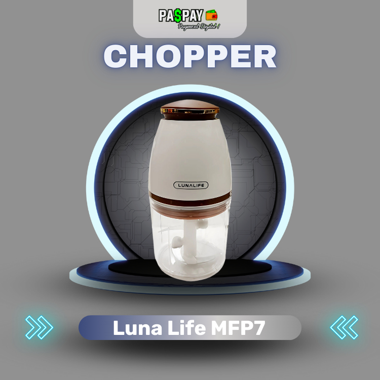 Jual Luna Mini Chopper Bumbu Blender Kapsul / Chopper Elektrik 700ml ...