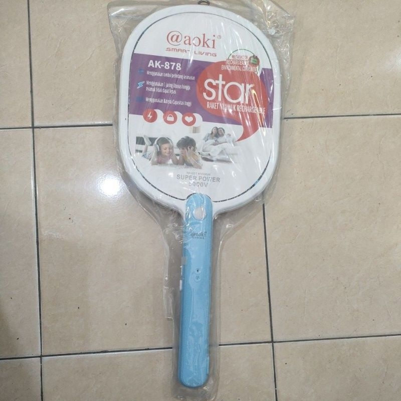 Jual Raket Nyamuk Rechargeable Aoki | Shopee Indonesia