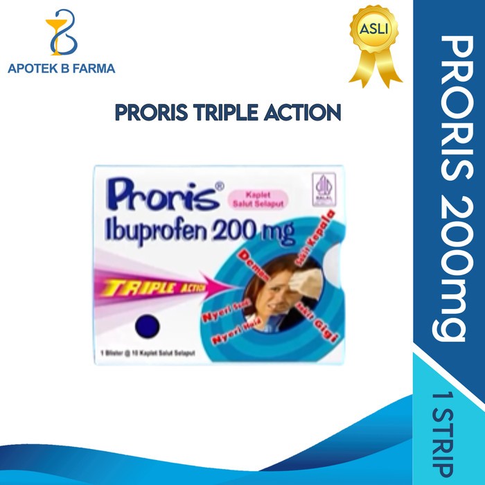 Jual PRORIS IBUPROFEN 200 Mg 1 Strip | Shopee Indonesia