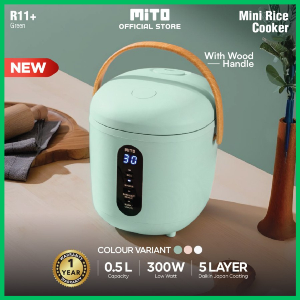 Jual Mito Rice Cooker Digital 0,5 liter color Green | Shopee Indonesia