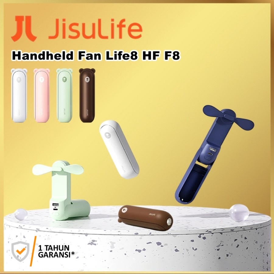 Jual JisuLife Hand Fan Life8 F8 2S 2000mAh Kipas Angin Portable with Powerbank & Flashlight Life ...