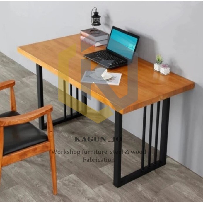 Jual meja komputer industrial 120x60x75cm | Shopee Indonesia