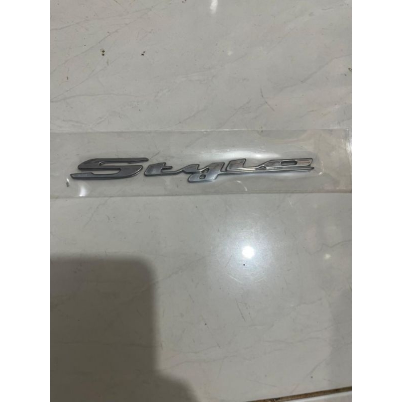 Jual EMBLEM STYLO LOGO UNTUK HONDA STYLO 160 WARNA SILVER ORIGINAL ...