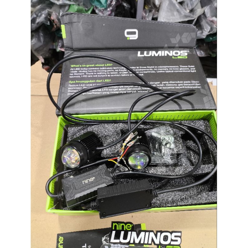 Jual LAMPU LED D2 laser TEMBAK SOROT LASER 2 WARNA ORIGINAL 9NINE ...