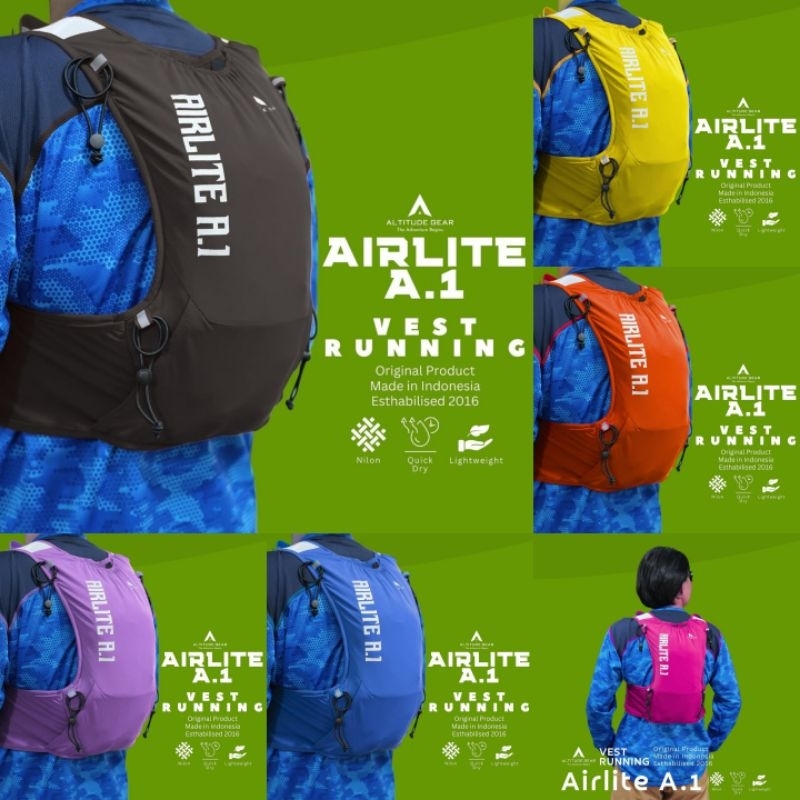 Jual Altitude Gear Vest Speed Trail AirLite A.1 AirLite A.2 Tas Lari ...