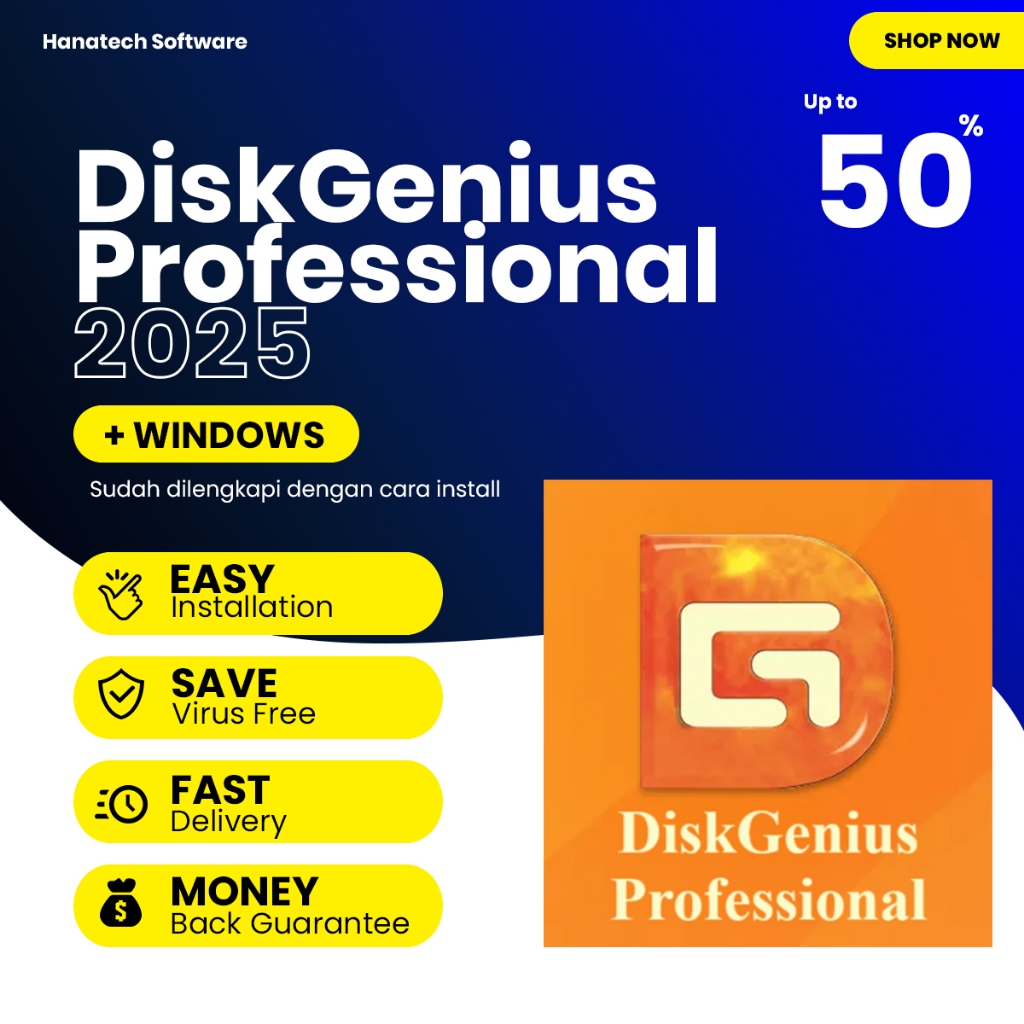 Jual DiskGenius Professional 2025 Latest Full Version | Lifetime ...