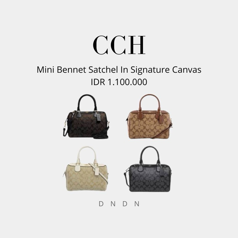 Jual Mini Bennet Satchel In Signature Canvas | Shopee Indonesia