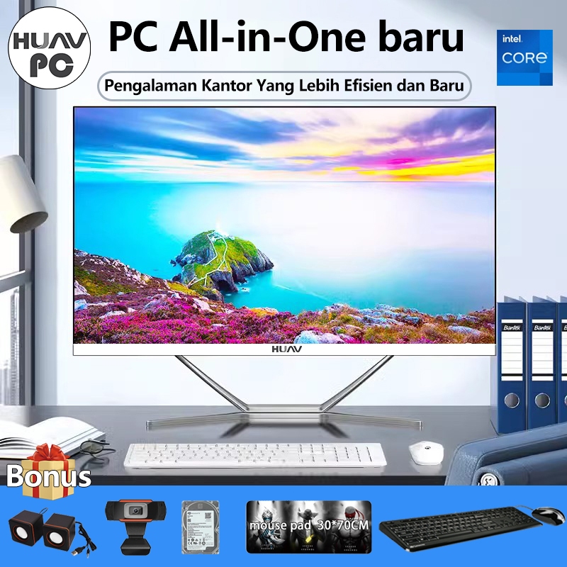 Jual Huav Baru Komputer Full Set All-in-One PC , Prosesor Core i5 8400 Generasi ke-8,Layar Full ...