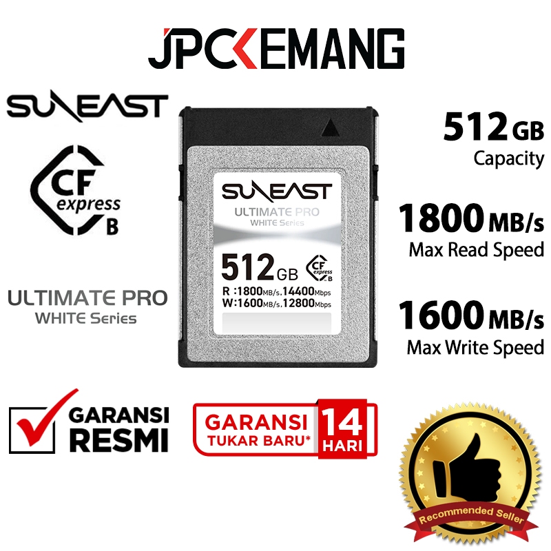 Jual Suneast Ultimate Pro CFexpress 512GB 1800MBs Type B Memory Card White Series CF Express 512 ...