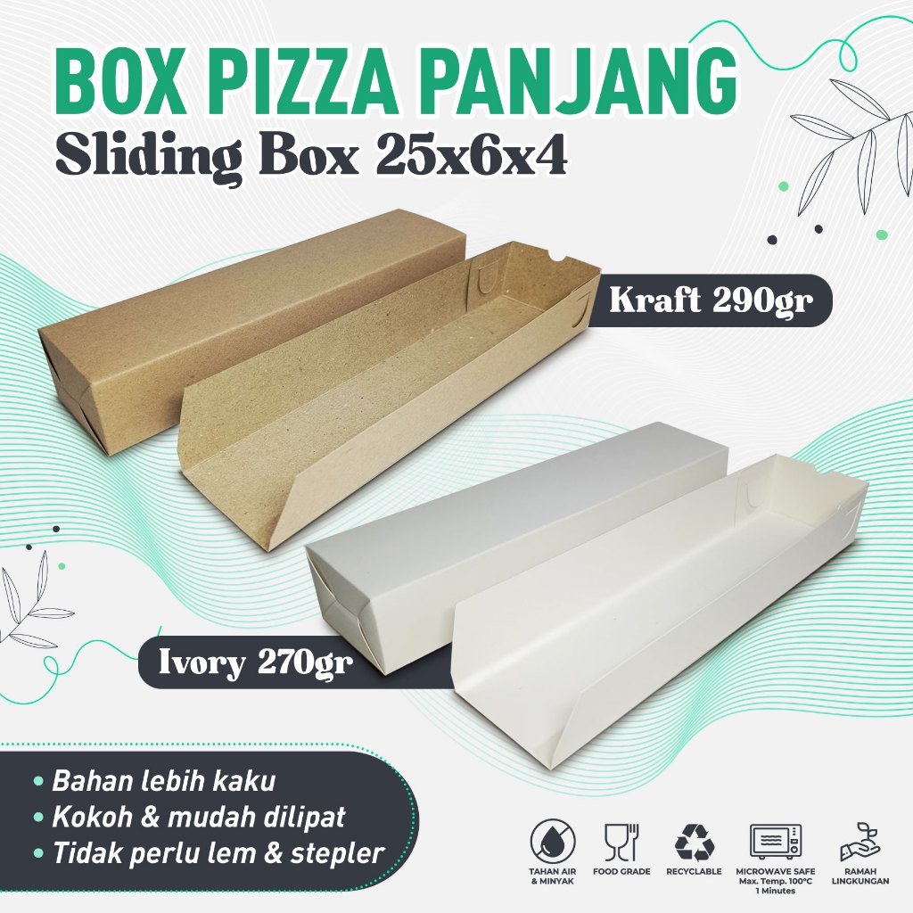 Jual Box Pizza Panjang / Sliding Box Pizza | Shopee Indonesia