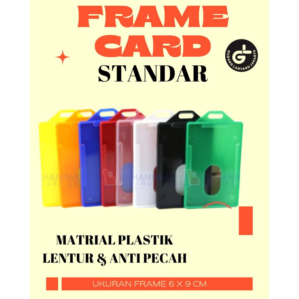 Jual FRAME Casing Tempat Holder Kartu ID Card Karyawan Pegawai Kantor PLASTIK Mika IBECA ...