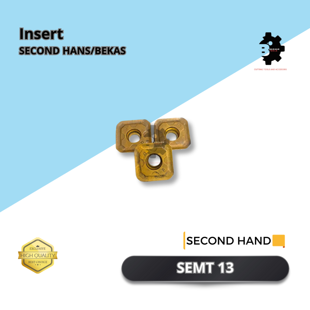 Jual INSERT SEMT 13 SECOND HAND/ BEKAS Carbide Seken Material Keras ...