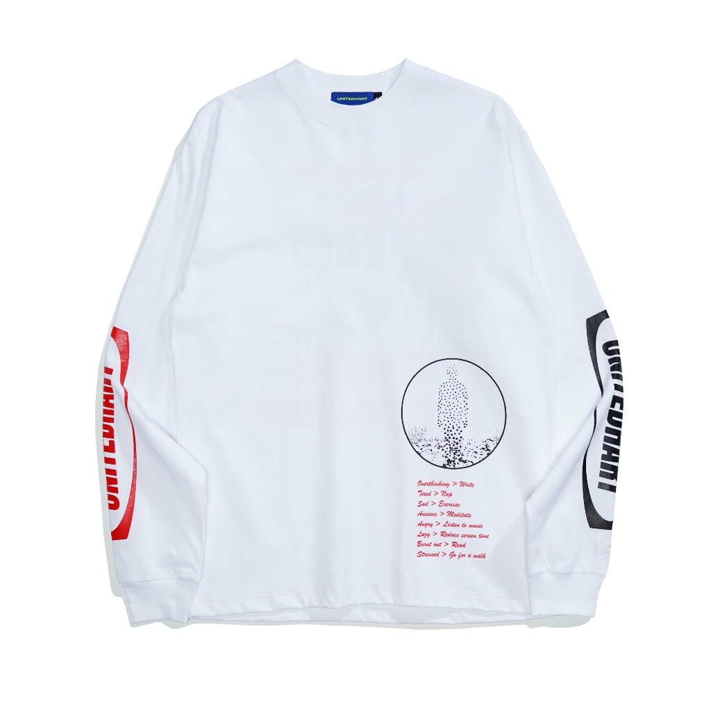 Jual UH! Long Sleeve Heavyweight Cotton - TEMPORAL WHITE | Shopee Indonesia