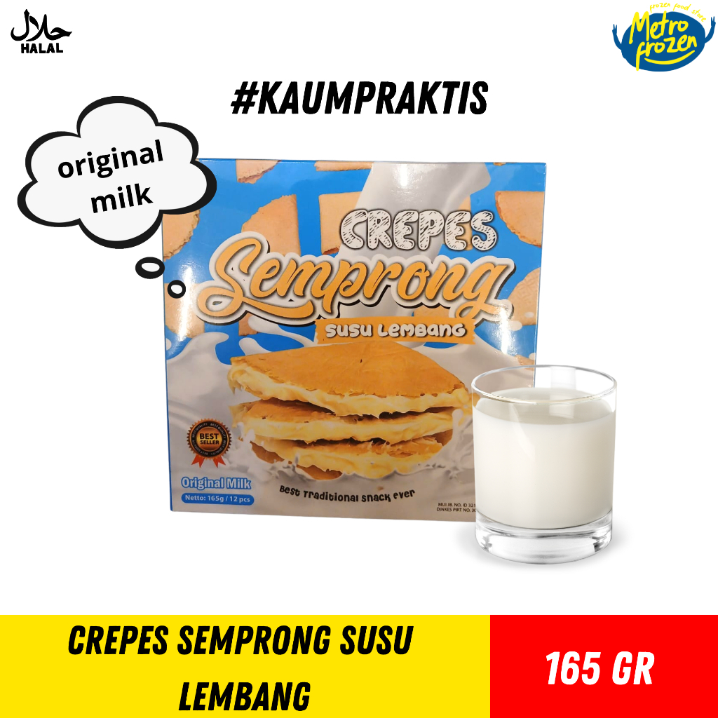 Jual CREPES Semprong Susu Lembang All Varian (12pcs) | Shopee Indonesia