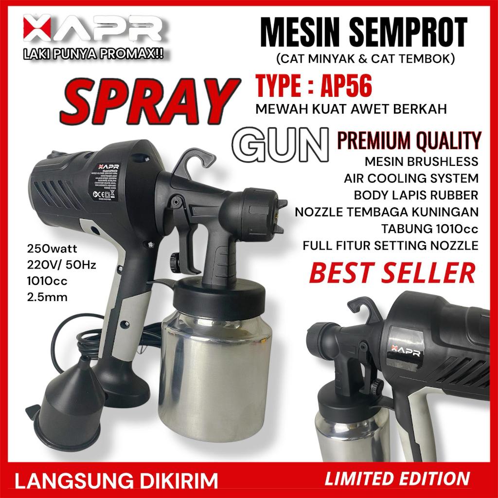 Jual SPRAY GUN LISTRIK APR AP56 ALAT CAT SEMPROT TEMBOK BESI KAYU ...