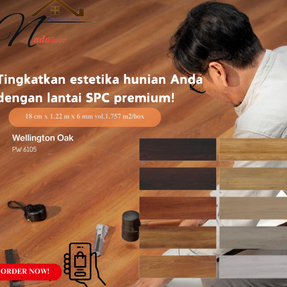 Jual Lantai SPC Purva 6mm Arkwood Series | spc flooring motif kayu anti rayap | Shopee Indonesia