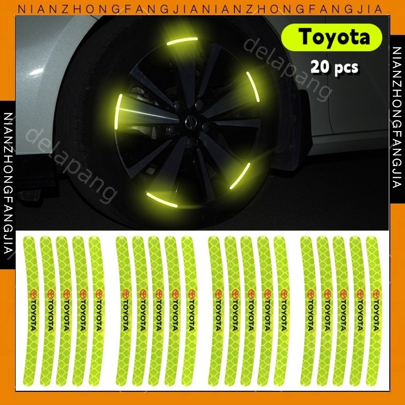 Jual 20pcs Sticker Reflektor Velg Stiker Mobil Stiker Motor Stiker ...