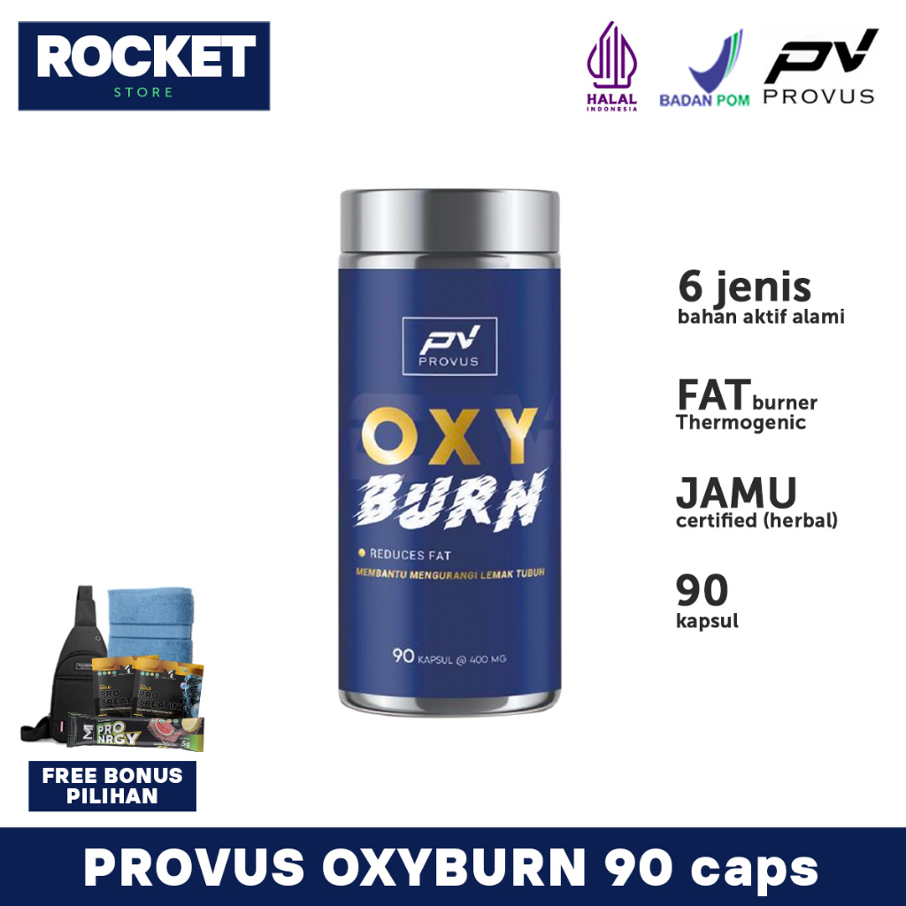 Jual PROVUS Oxyburn Oxy burn Natural Thermogenic Fat Burner isi 30 & 90 kapsul - Pembakar Lemak ...