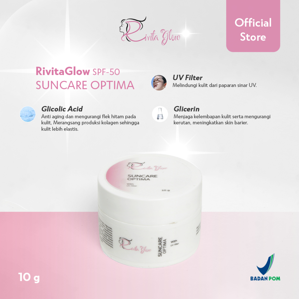 Jual RivitaGlow Suncare Optima - Sunscreen SPF 50+ PA++++ UV Defender ...