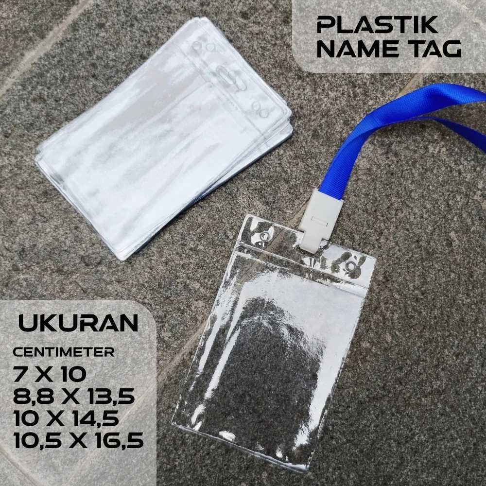 Jual Tempat Id Card Name Tag Acara Panitia Bahan Plastik Lentur ...