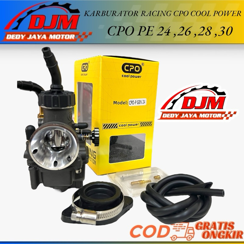 Jual KARBURATOR RACING CPO GN 2 PE 24, 26, 28, 30 ORIGINAL CPO COOL POWER (PE NEW UPGRADE ...