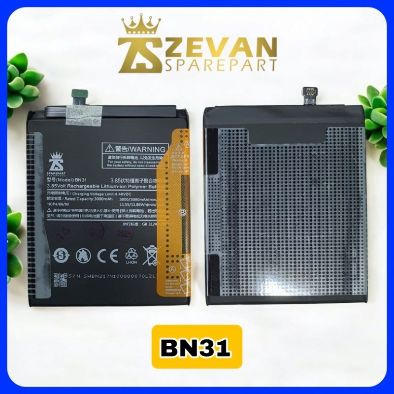 Jual BATU BATRE BATERAI XIAOMI REDMI NOTE 5A PRIME S2 MI A1 MI 5X BN31 ...