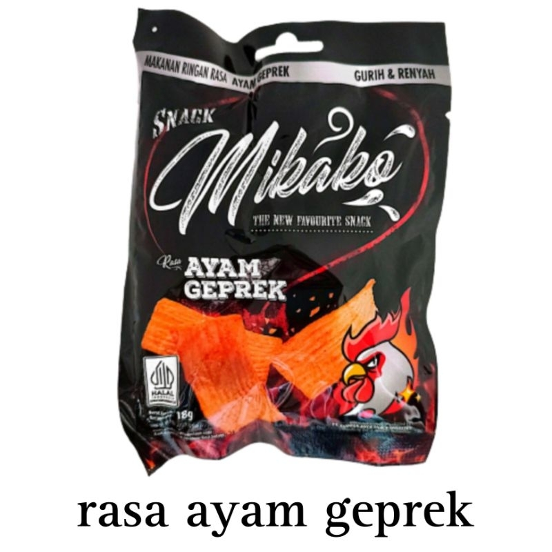 Jual Mikako Snack Keripik 18gr kripik Aneka Rasa 18gram smoked beef ...