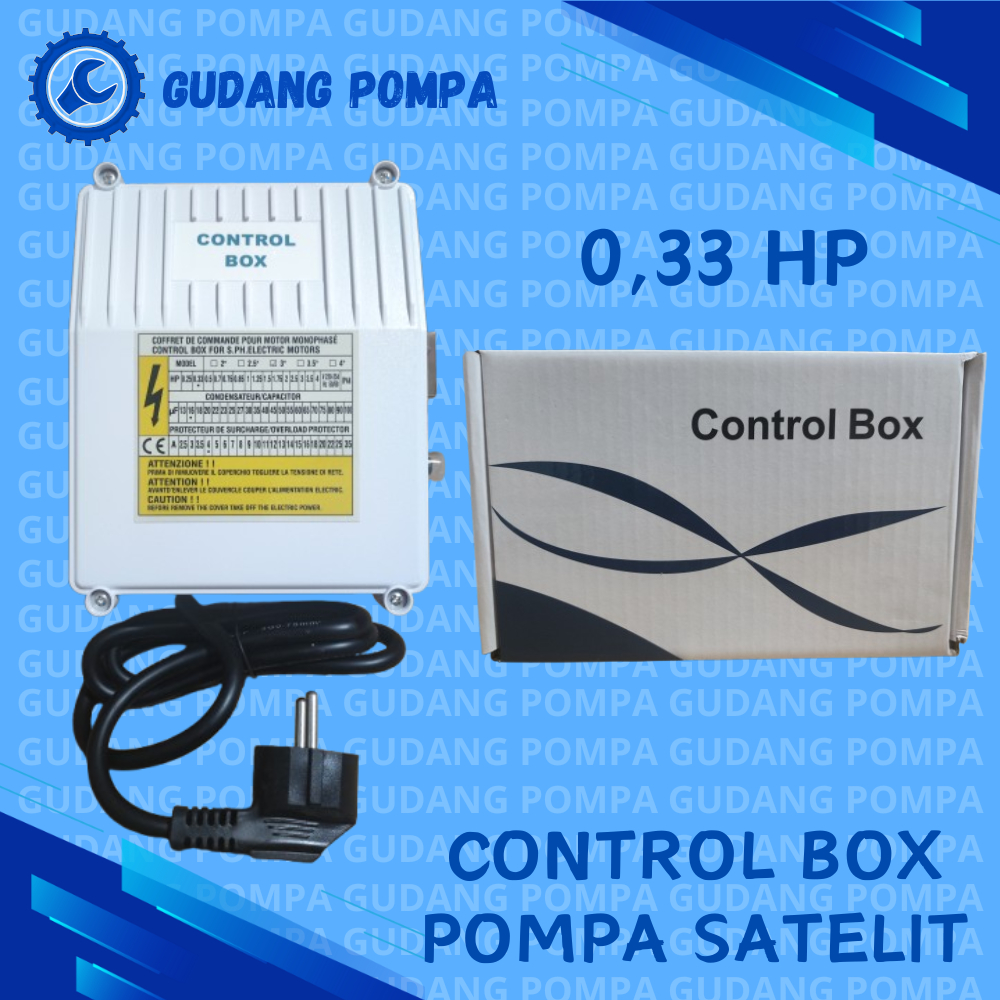 Jual Control Box Pompa Satelit/Submersible Ukuran 0,33 HP | Shopee ...