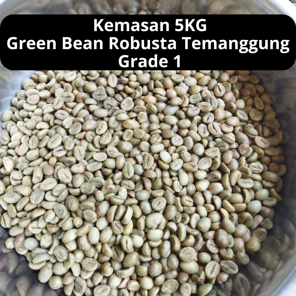Jual Grosir Green Bean Kopi Robusta Temanggung 5KG Grade 1 Premium Biji Kopi | Shopee Indonesia