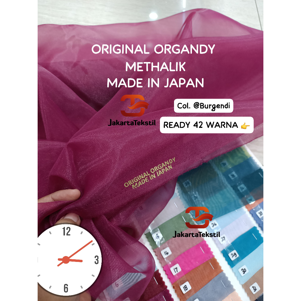 Jual Kain Organdi Organdy Organza methalik original made in Japan ...