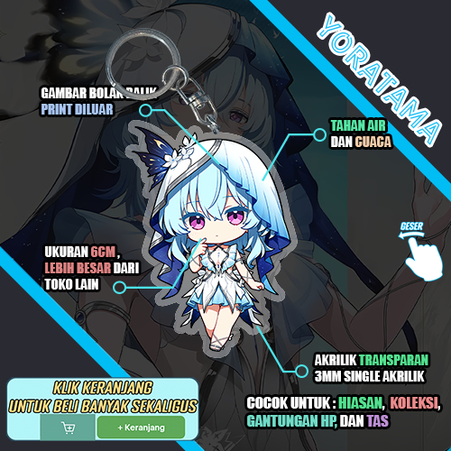 Jual Gantungan Kunci Shorekeeper Wuthering Waves, Keychain Anime Lucu ...