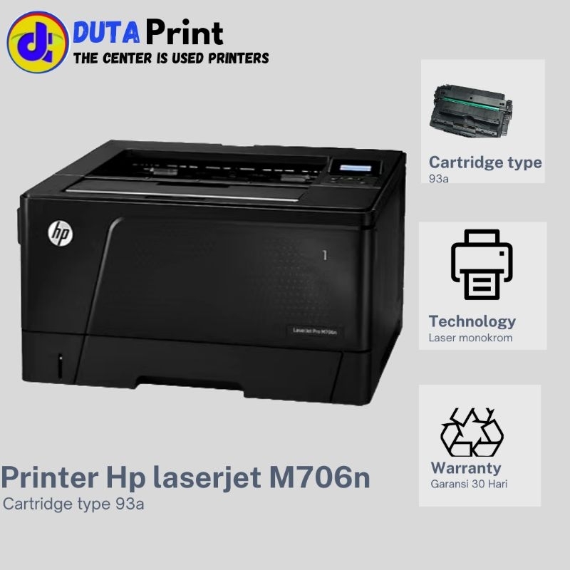 Jual printer hp laserjet m706n a3 monokrom (hitam putih) | Shopee Indonesia