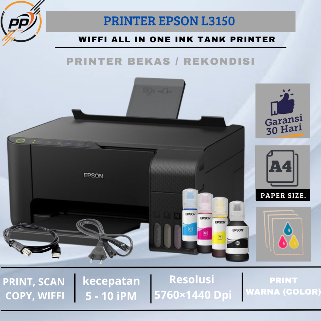 Jual Printer Epson L3150 second print scan copy wifi Bekas Berkualitas ...