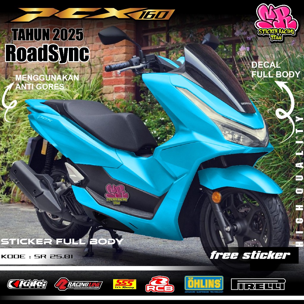 Jual COD Sticker Decal Full Body Honda PCX 160 2025 RoadSync Sticker ...