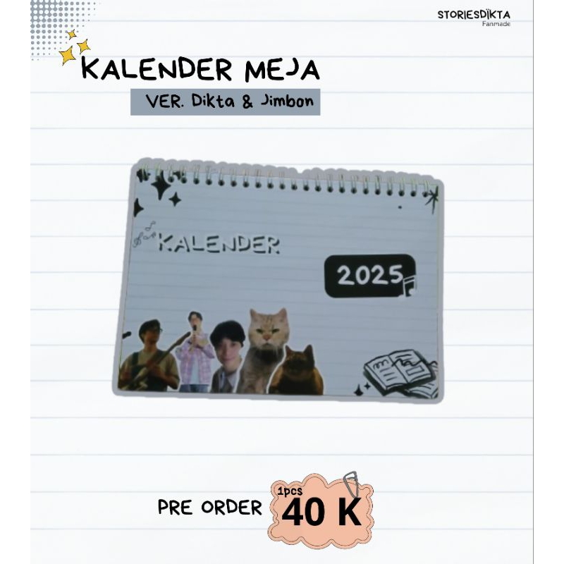 Jual Kalender Meja 2025 Versi Dikta & Jimbon | Shopee Indonesia