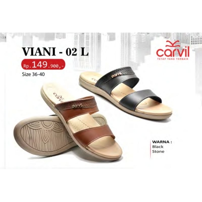 Jual CARVIL VIANI-02L | Sandal Casual Wanita Flat,Keren Ringan dan ...