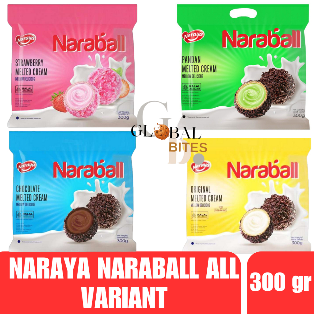 Jual Naraya Naraball 300g Biscuit Ball Melted Cream Choco Ball | Shopee ...