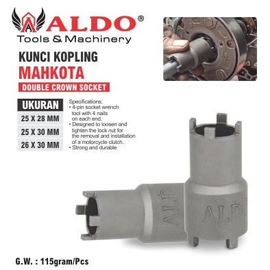 Jual KUNCI KOPLING MAHKOTA / KUNCI MUR KOPLING / KUNCI MAHKOTA MATAHARI / DOUBLE CROWN SOCKET ...