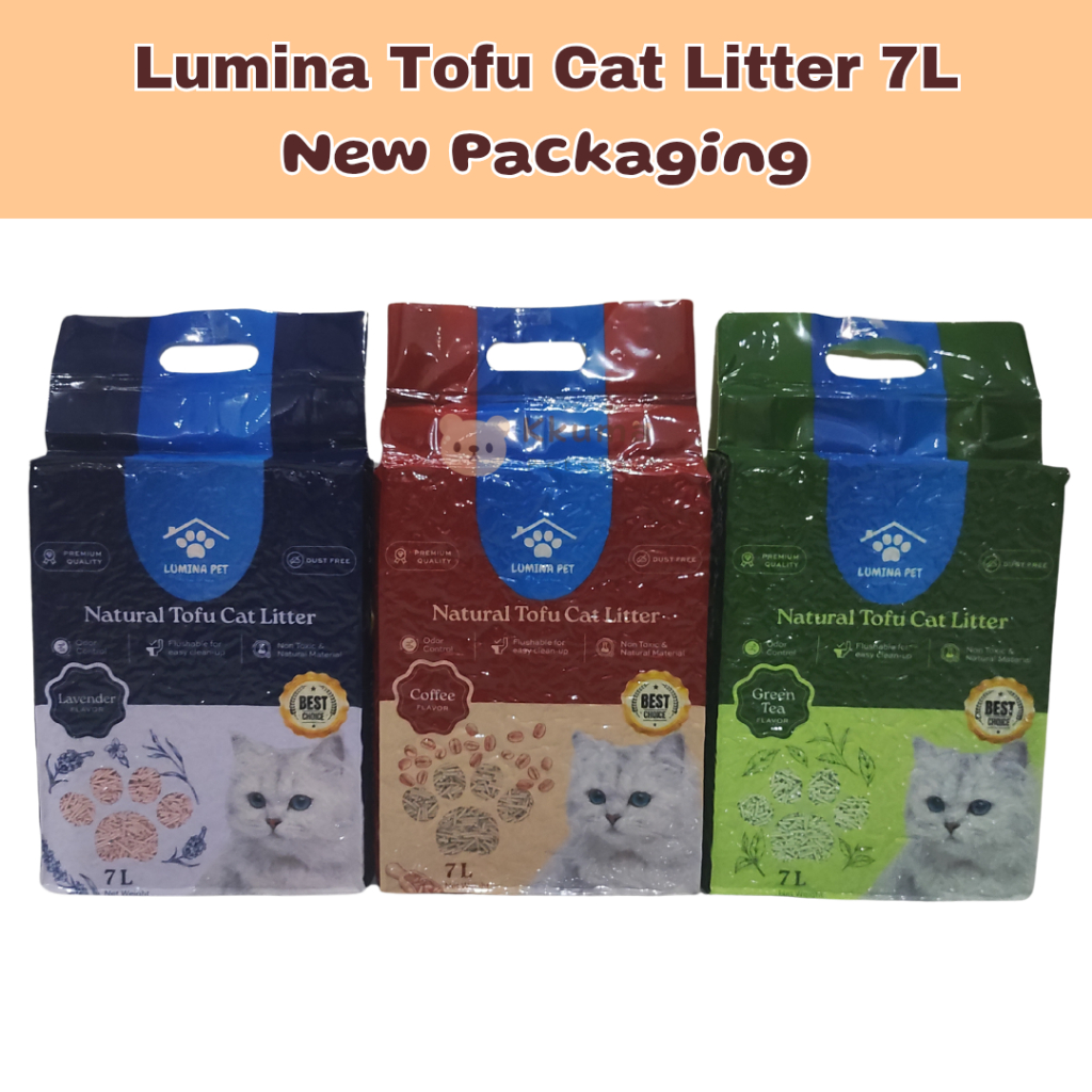 Jual tofu lumina 7 liter/pasir kucing/tofu litter box/pasir tofu/tofu ...
