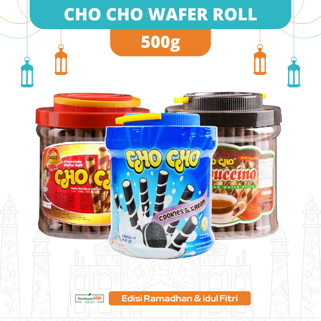 Jual CHO CHO WAFER STICK 500GR l ED 01 2026 I WAFER ROLL | Shopee Indonesia