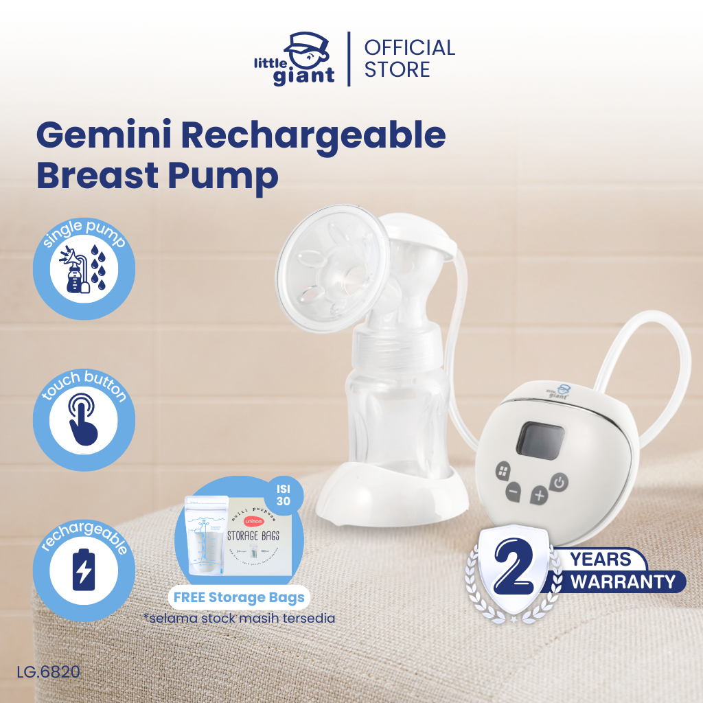 Jual Little Giant Gemini Rechargeable Breast Pump | Pompa ASI Electrik ...