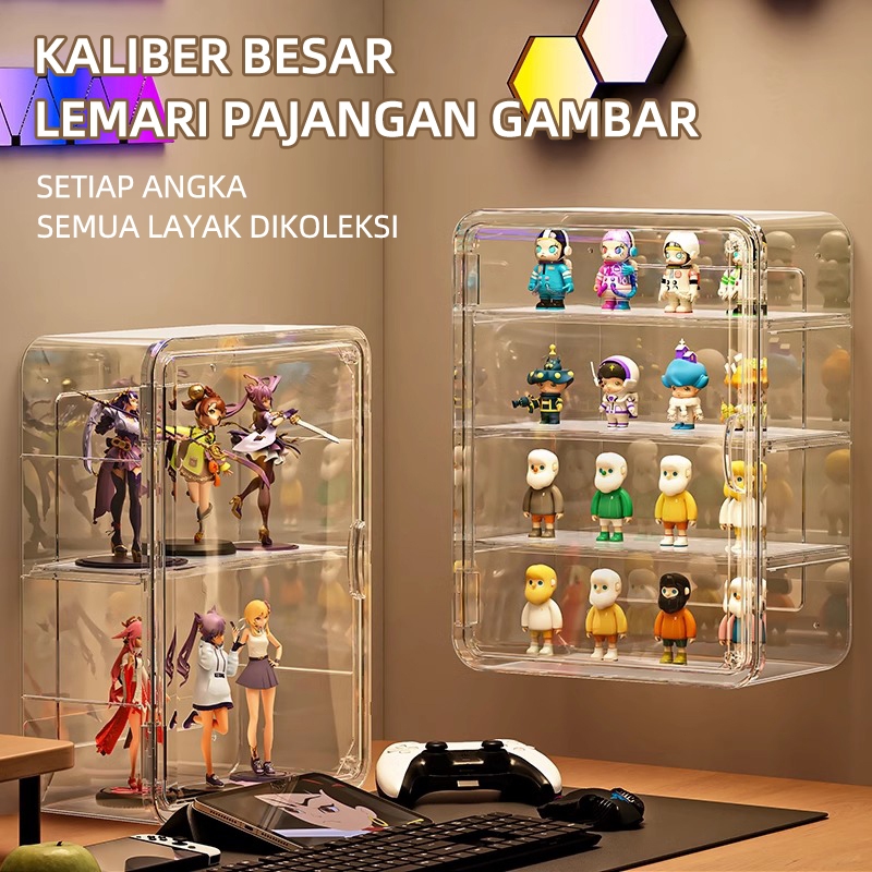 Jual Phlinice Rak pajangan kotak penyimpanan transparan dengan ...