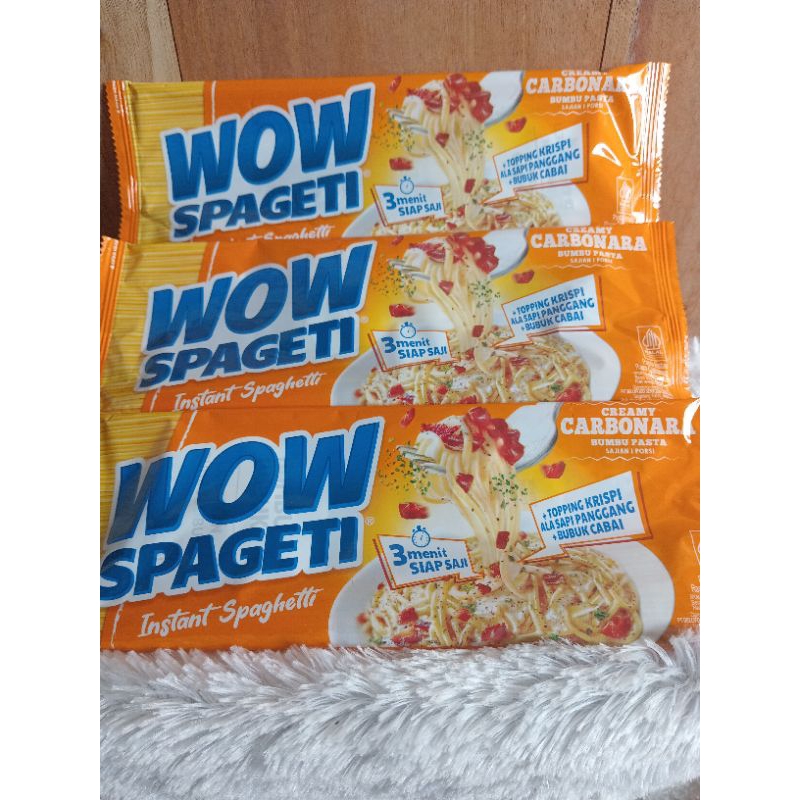 Jual SPAGET WOW Instan Spagetti CARBONARA 88g | Shopee Indonesia
