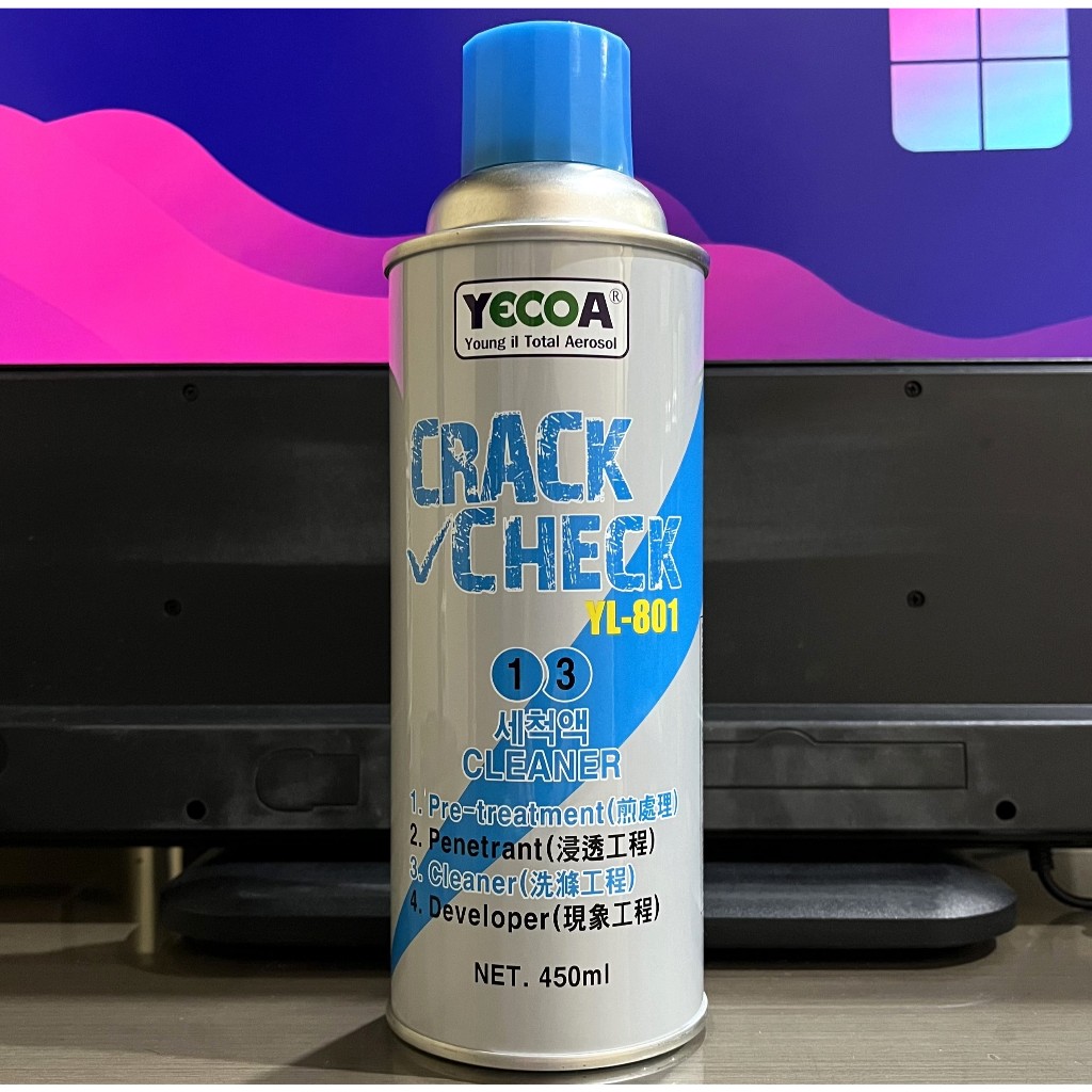 Jual [DG] YECOA YL-801 Crack Check Cleaner 450 ml / Dye Penetrant ...