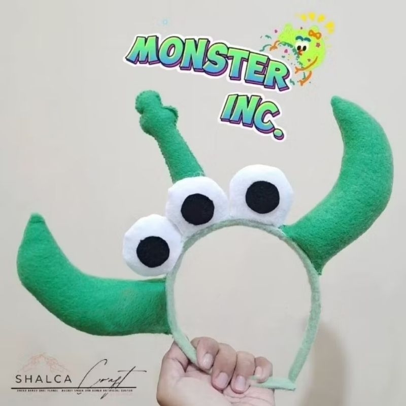 Jual Bando kostum tk bahan flanel bentuk Alien Monster Inc. karakter ...