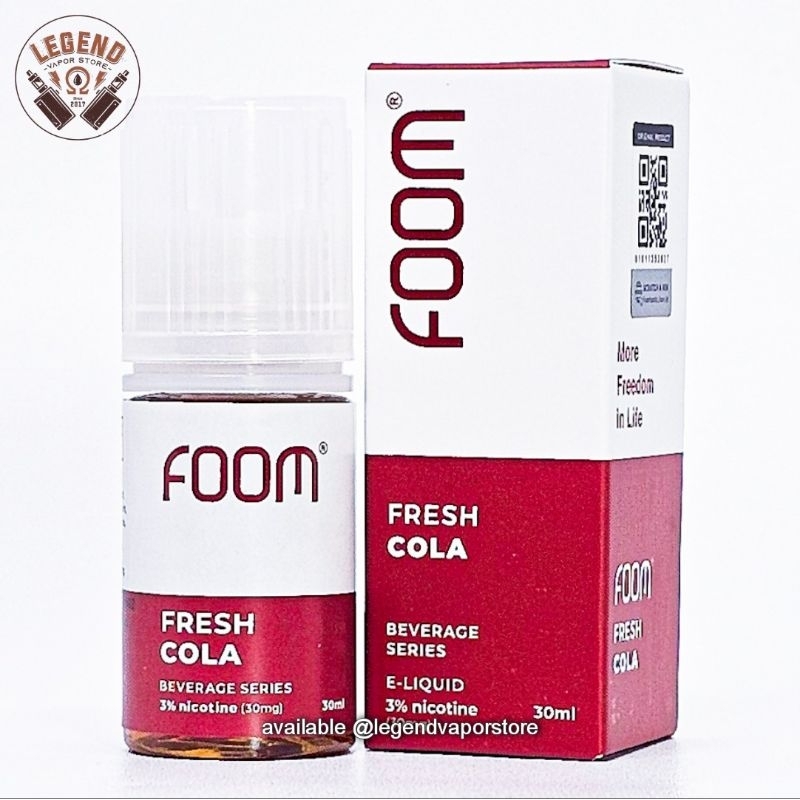 Jual SALT NIC - LIQUID FOOM Fresh Cola 30ML 30MG AUTHENTIC | Shopee ...