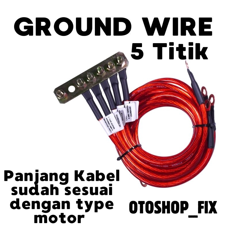 Jual TERLARIS KABEL GROUNDING 8 AWG FOR MOTOR MATIC HONDA & YAMAHA PNP ...
