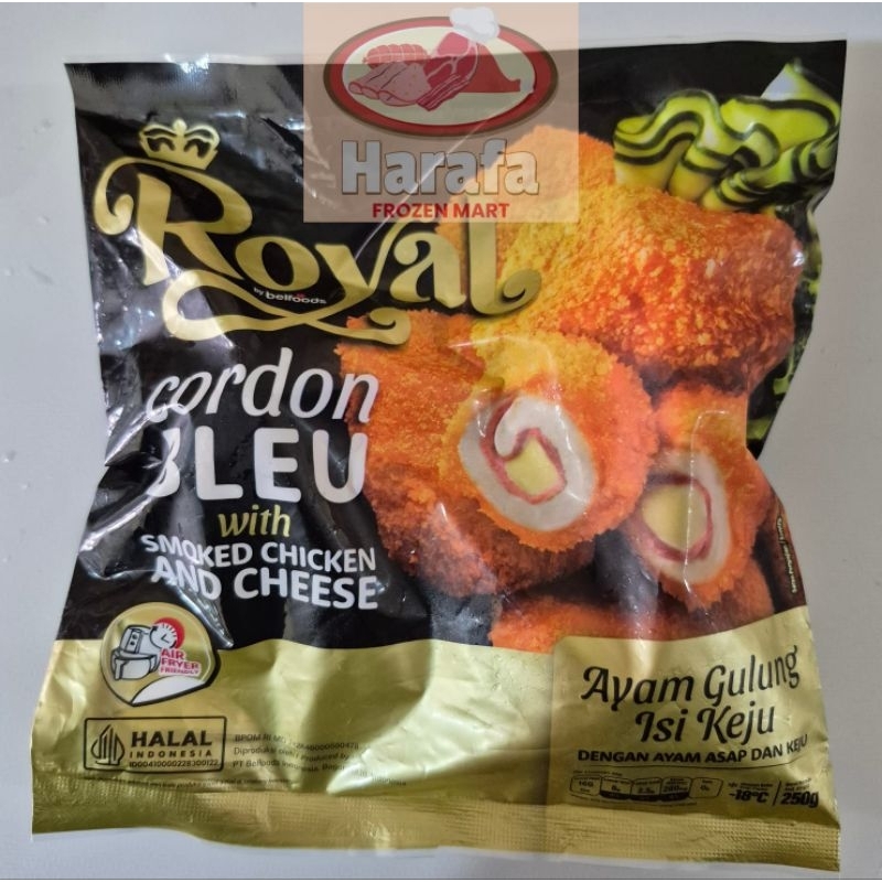 Jual ROYAL BELFOODS CORDON BLEU WITH SMOKED CHICKEN AND CHEESE 250G ...