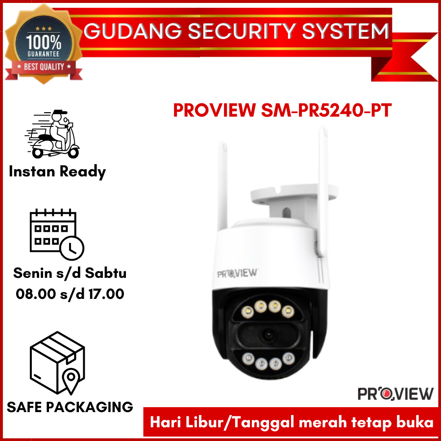 Jual PROVIEW IP CAMERA SM-PR5240-PT CAMERA OUTDOOR WIRELESS WIFI CCTV ...